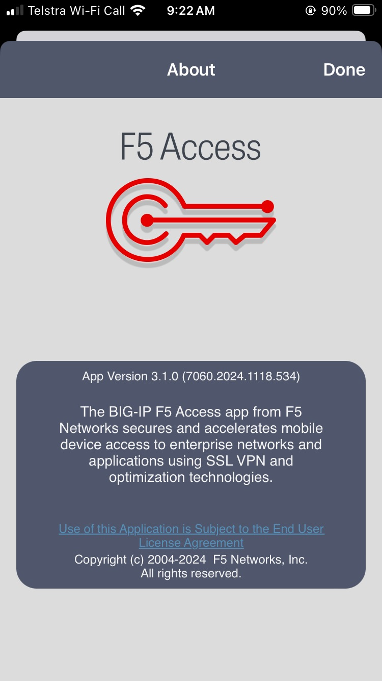 New iOS F5 Access version (3.1.0) issues | DevCentral